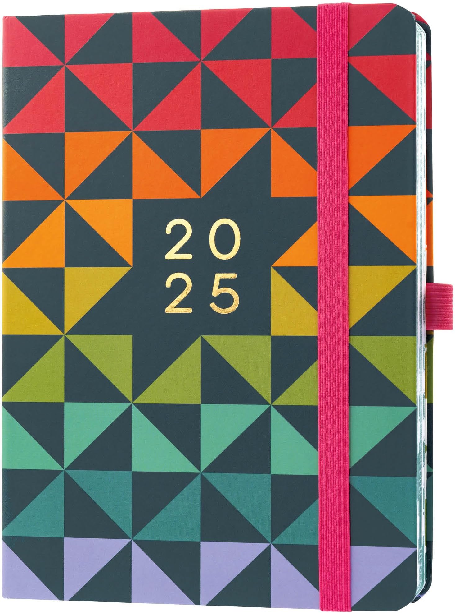 Busy B 2025 Diary Day A Page Planner - A5 Marble Design for Weekly ...