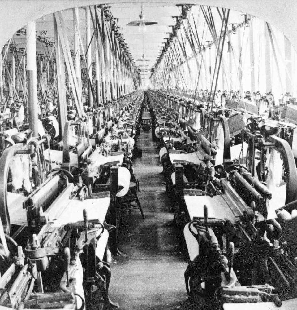 Amazon.com: Textile Mill Power LoomsNpower Looms In A Textile Mill At ...