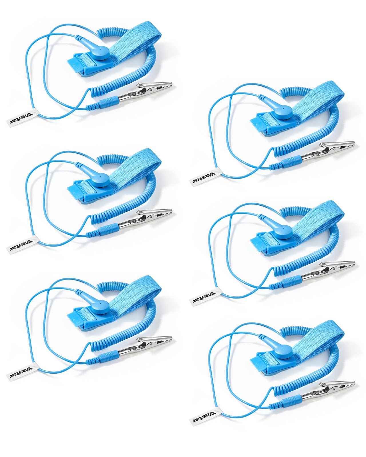 Snapklik.com : Vastar ESD Anti-Static Wrist Strap Components, 6PCS ...