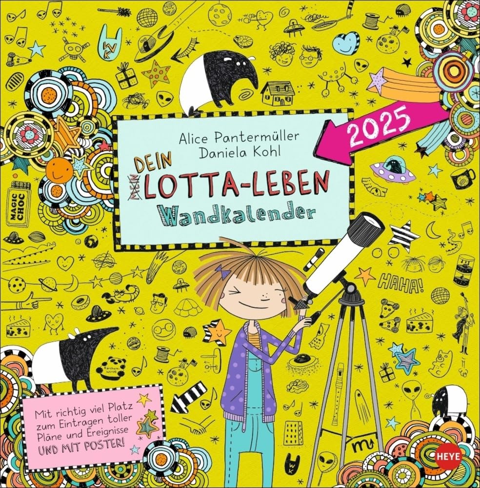 Lotta-Leben Broschurkalender 2025: Bunt illustrierter Kinderkalender ...