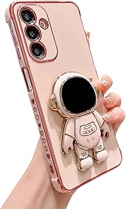 Amazon.com: phylla Phone Case for Samsung Galaxy A15 4G/5g 6.5",Luxury Plating Astronaut Stand ...