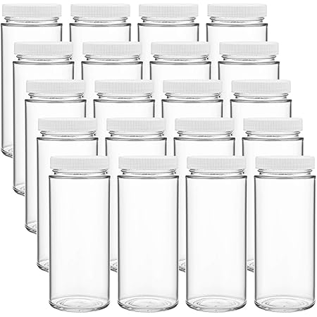 Amazon.com: HINGWAH 12 OZ Glass Drink Bottles, Set of 12 Vintage Glass Water Bottles with Lids ...
