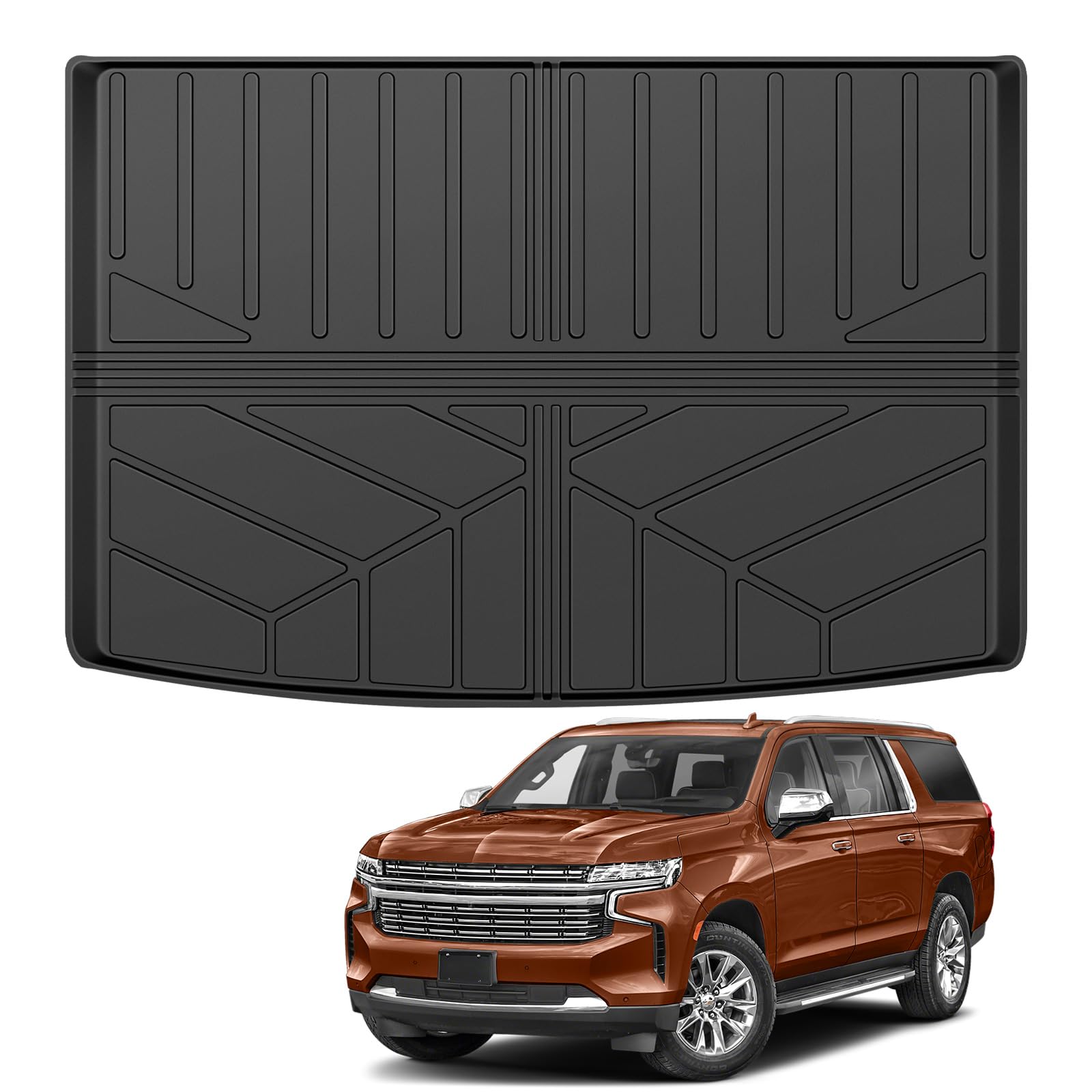 Amazon.com: Cargo Mat Compatible with 2021-2024 Chevrolet Suburban/GMC ...