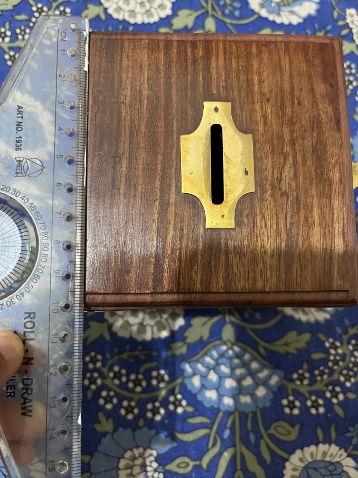 FURNIFOX Wooden Money Bank Large - Coin Saving Box - Piggy Bank Squre ...