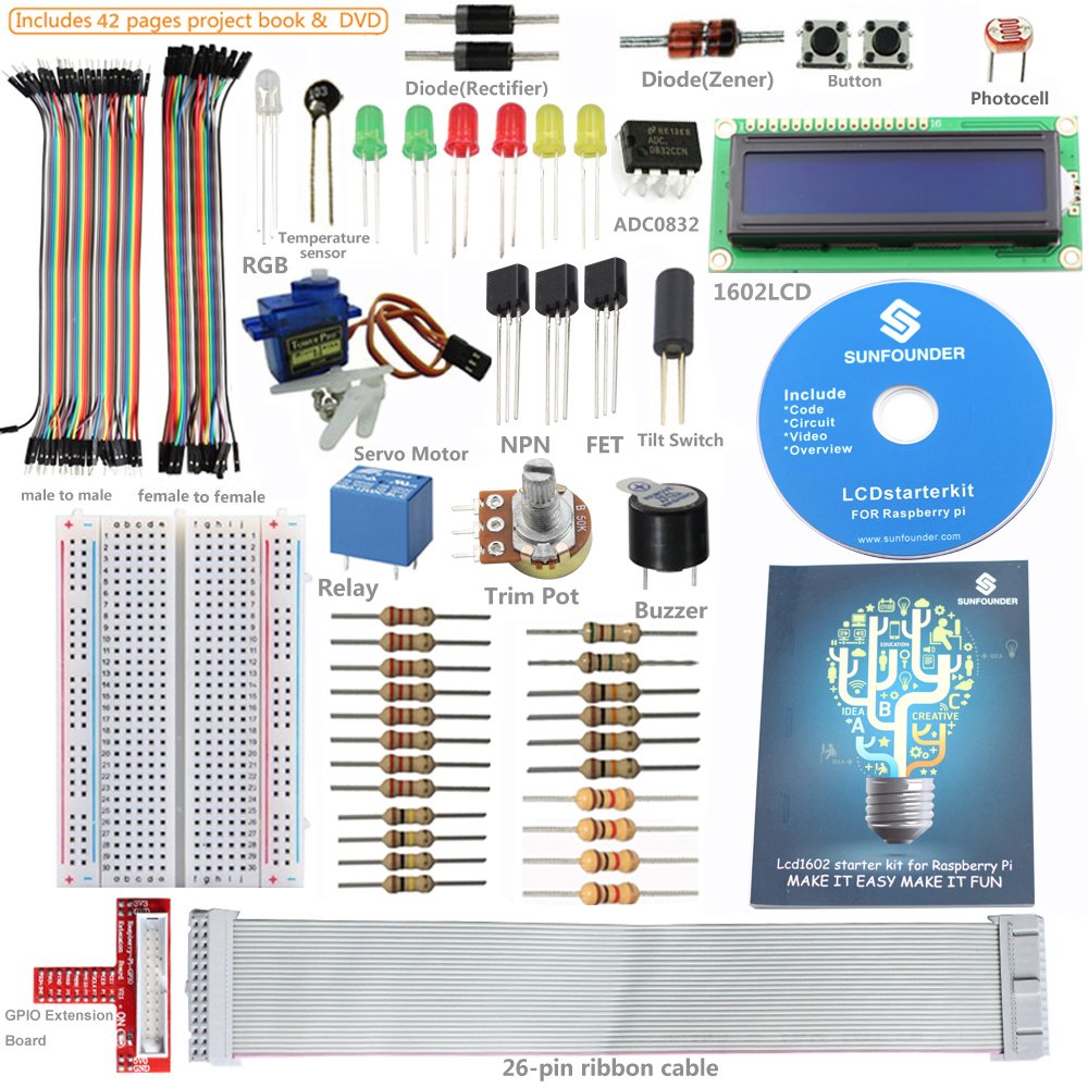 Sunfounder Project Lcd Starter Kit W 26 Pin Gpio Extension | Desertcart ...