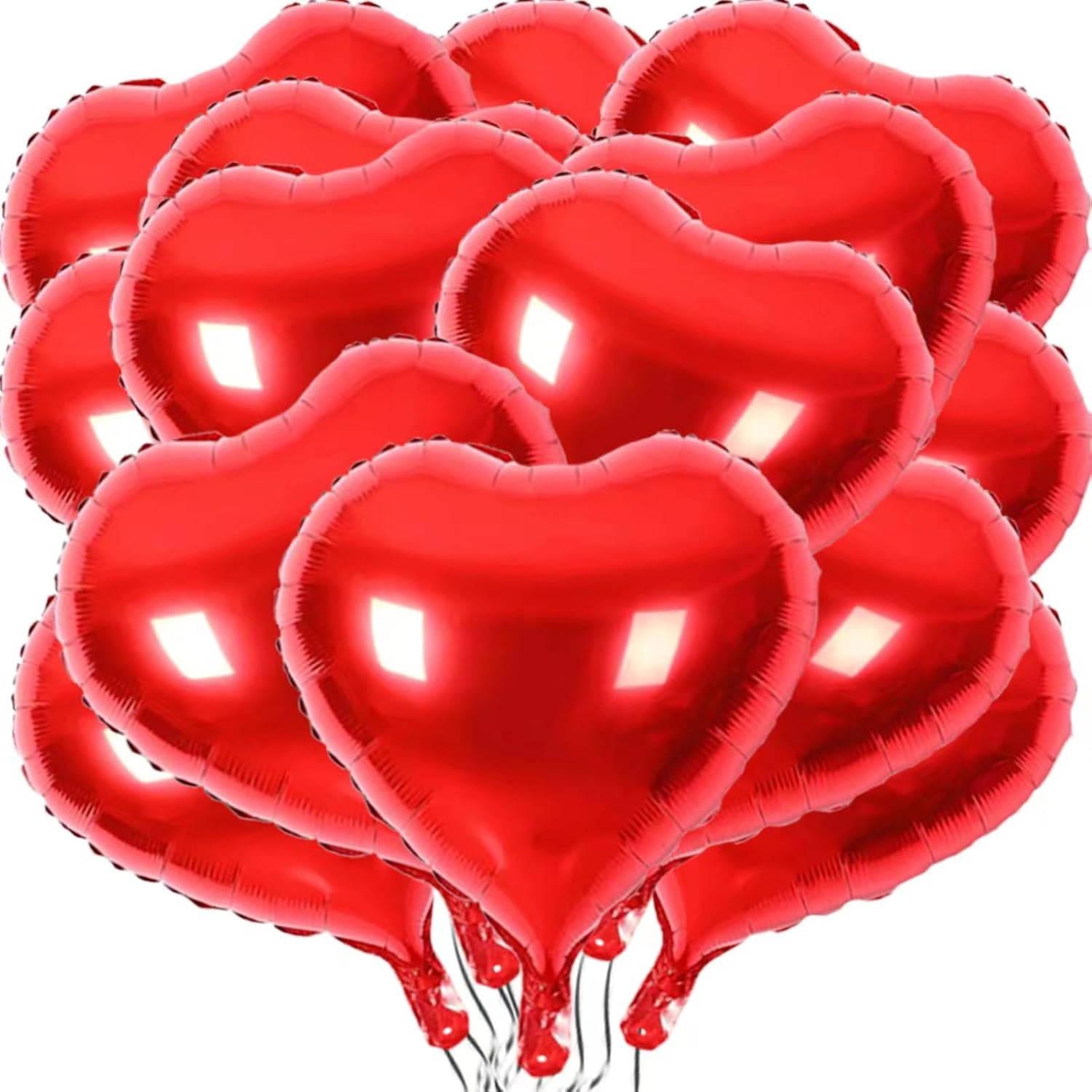 Amazon.com: 20 Pcs Red Heart Balloons 18 Inch Valentines Day Decoration ...