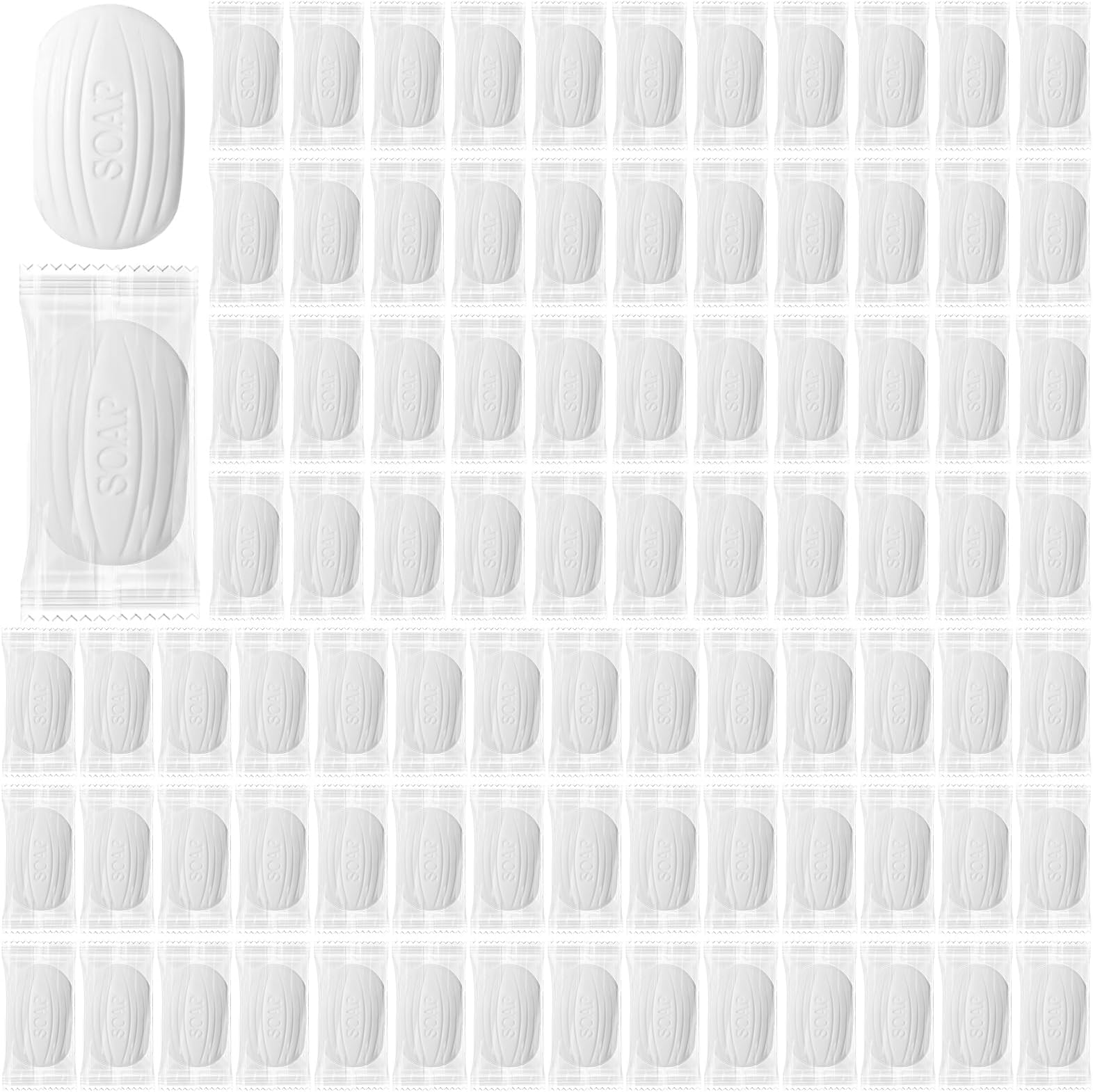 Amazon.com : Heigble 500 Pcs Bulk Soap Bars Travel Bar Soap Bulk 0.28 ...