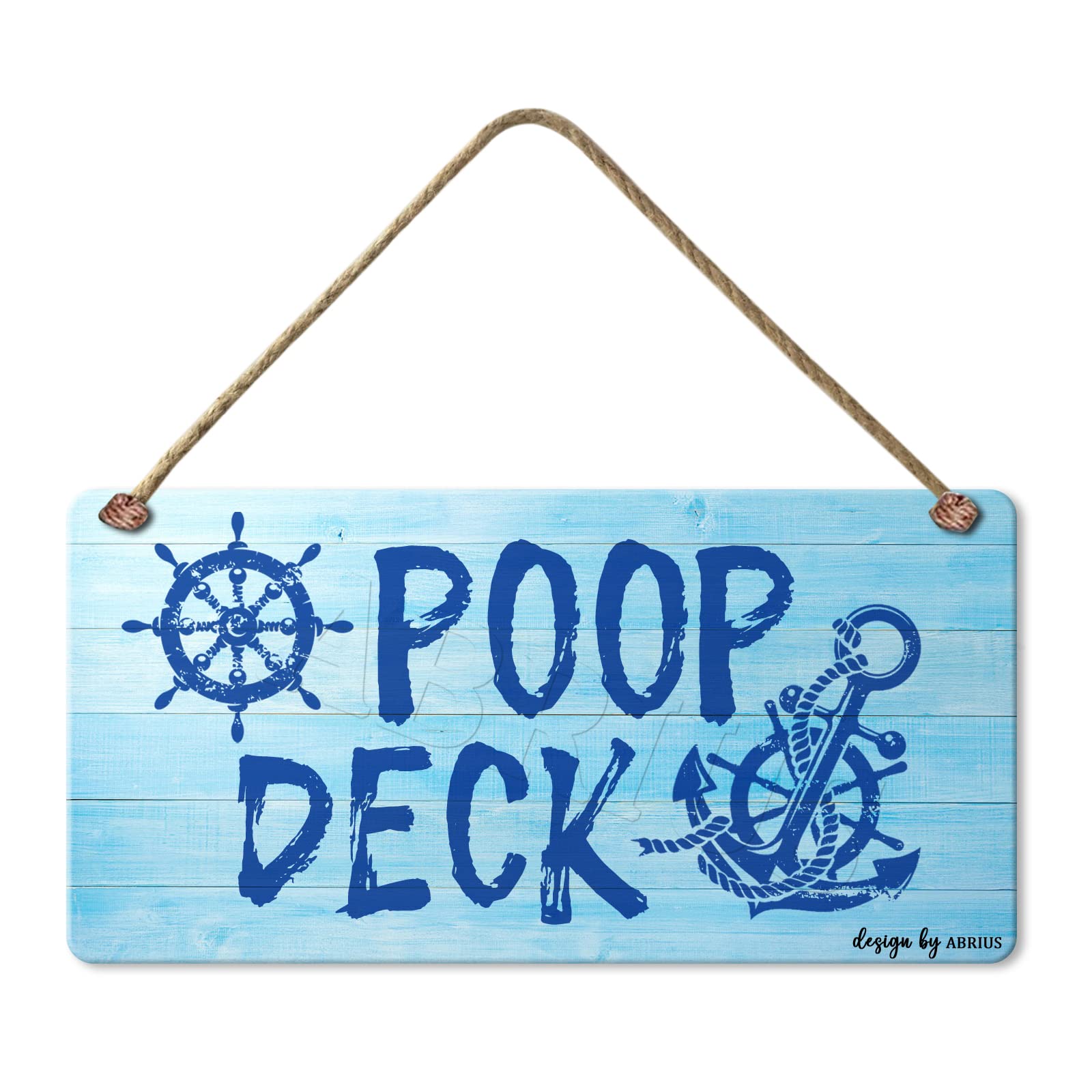 Wood Sign Poop Deck Poop Deck Front Door Sign Funny Wreaths Hanging