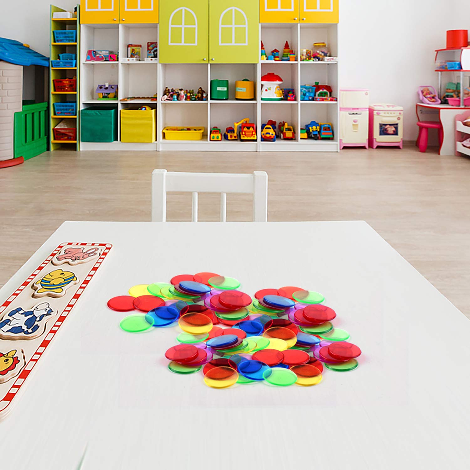 Snapklik.com : Coopay 300 Pieces Counters Counting Chips Plastic ...