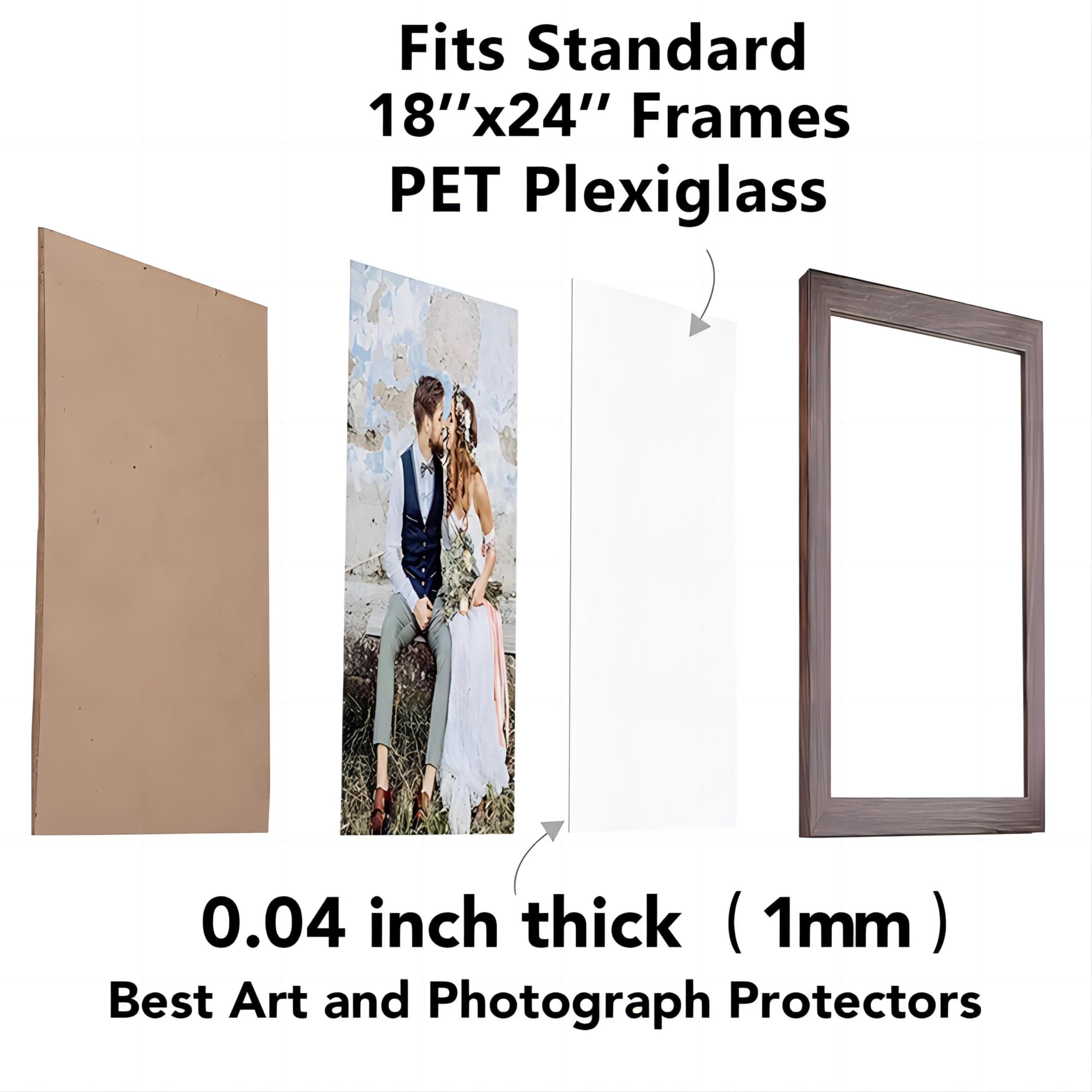 Snapklik.com : 5-Pack 12x24 Plexiglass Sheets,PET Sheet Panels,Clear ...