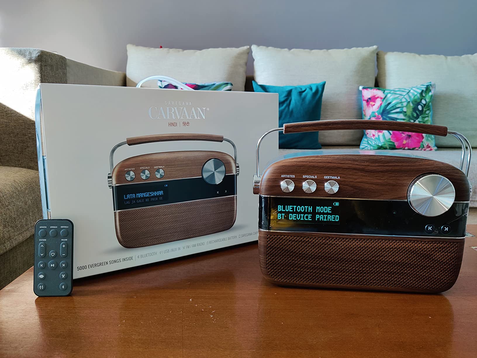 Saregama Carvaan Premium- Portable Music Player with 5000 Preloaded ...
