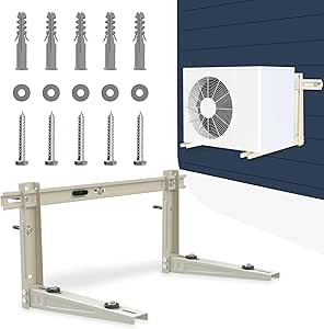 Amazon.com: Mini Split Wall Mounting Bracket Outdoor, for 7000-12000 ...
