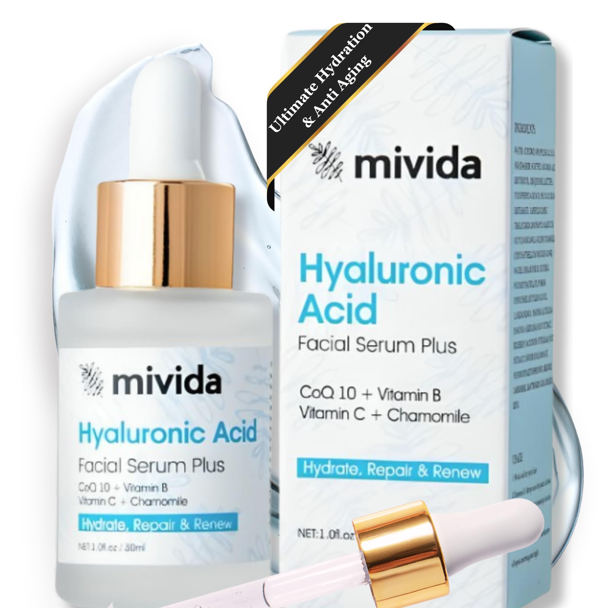 Amazon.com: Ultimate Hydration & Anti-Aging Hyaluronic-Acid Facial ...