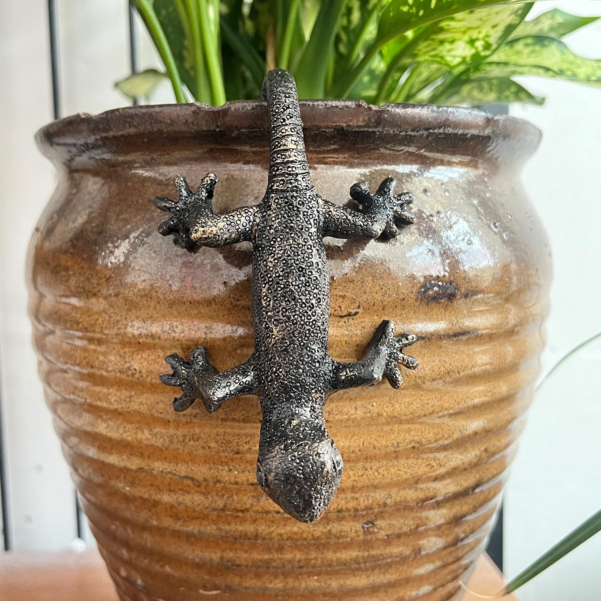 Snapklik.com : Tidsech Whimsical Gecko Plant Decorations For Pots