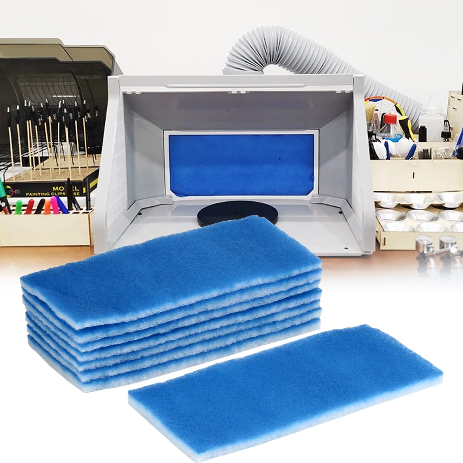 Snapklik.com : 4 Pieces Paint Booth Filter, Airbrush Spray Booth Filter ...