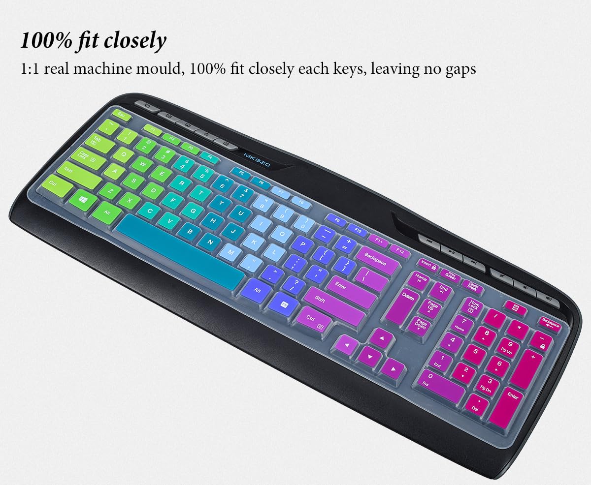 Snapklik.com : Keyboard Cover For Logitech MK320 YR002/Y-R0009 Wireless ...