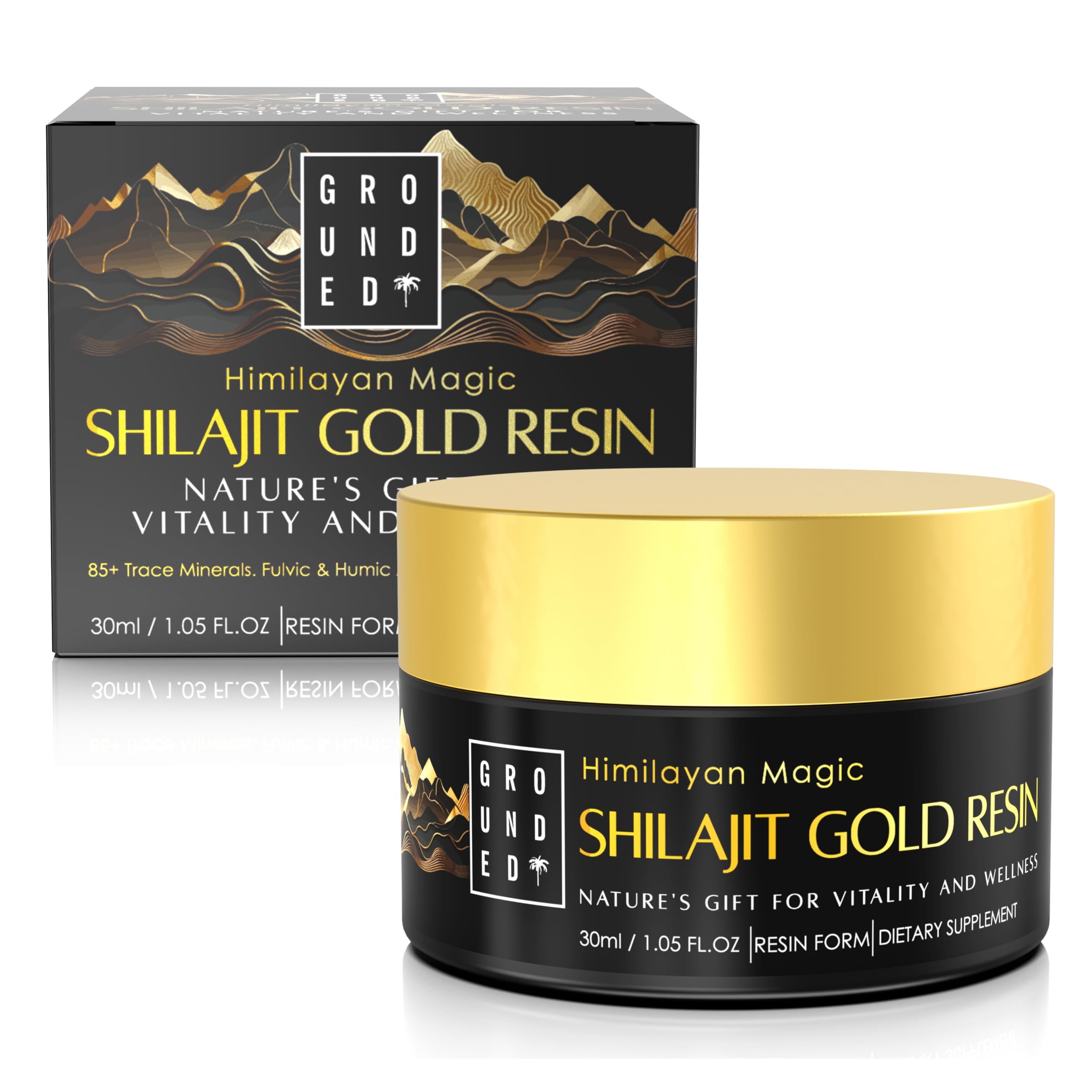 Shilajit Gold Resin, Original Himalayan Mountain, Gold Grade Shilajit ...