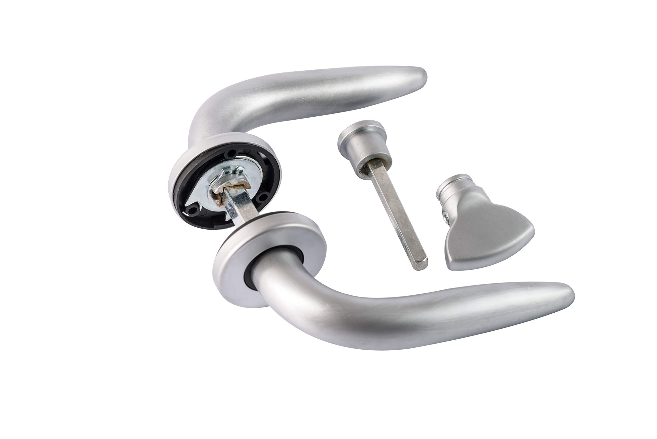 1 x RAW Customer Returns Door Handles Firm Grasp Rotate Door Lock Inte ...