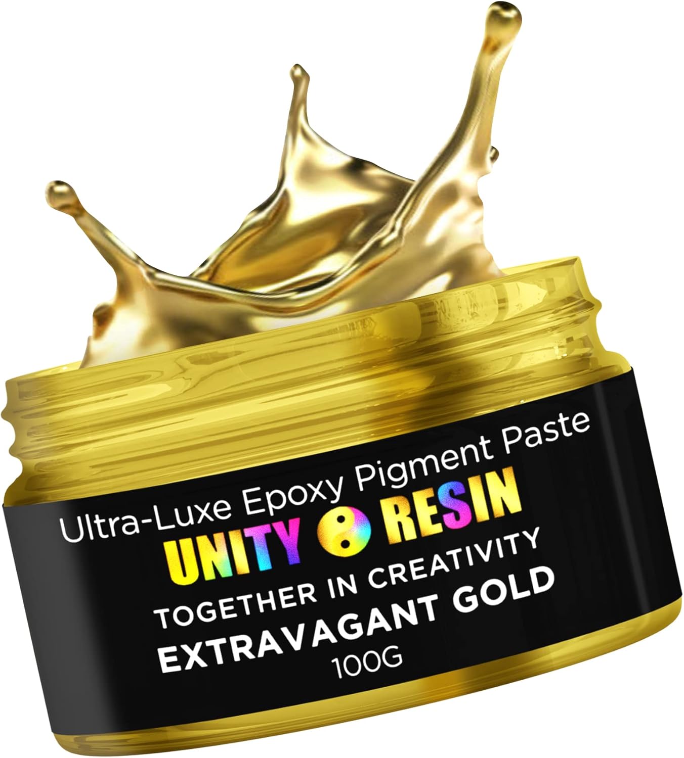 Amazon.com: Unity Resin - Extravagant Gold Epoxy Resin Pigment Paste, 100G, Easy-to-Use, Highly ...