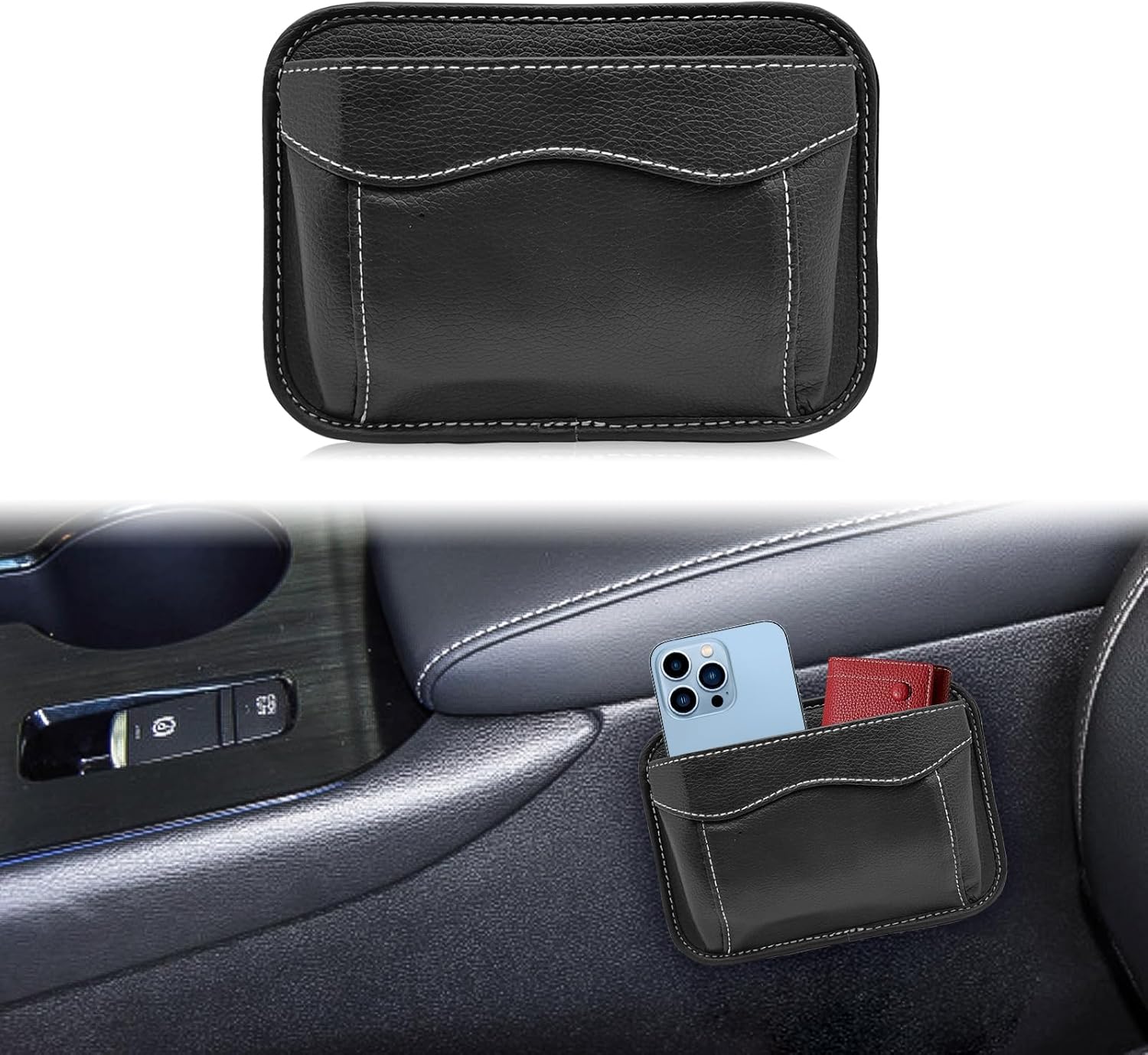 Amazon.com: Car Seat Side Pocket Organizer, Multifunctional PU Leather ...
