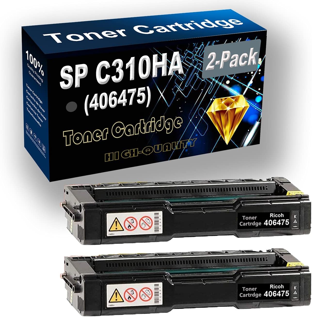 Amazon.com: Kolasels Remanufactured Toner Cartridge Replacement for Ricoh SP C310HA | 406475 for ...