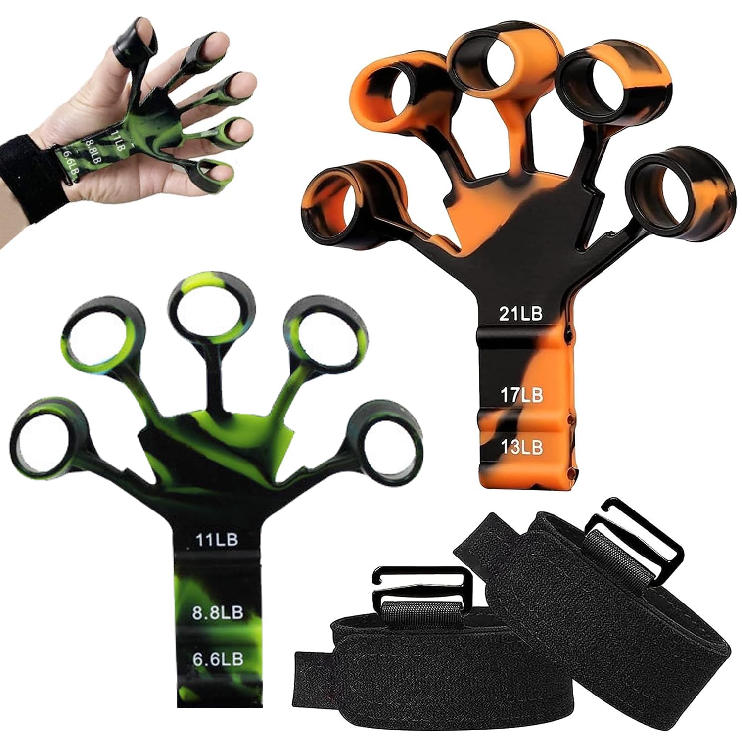 Gripster,Forearm Strengthener & Finger Strengthener,2PCS Upgraded Grip ...