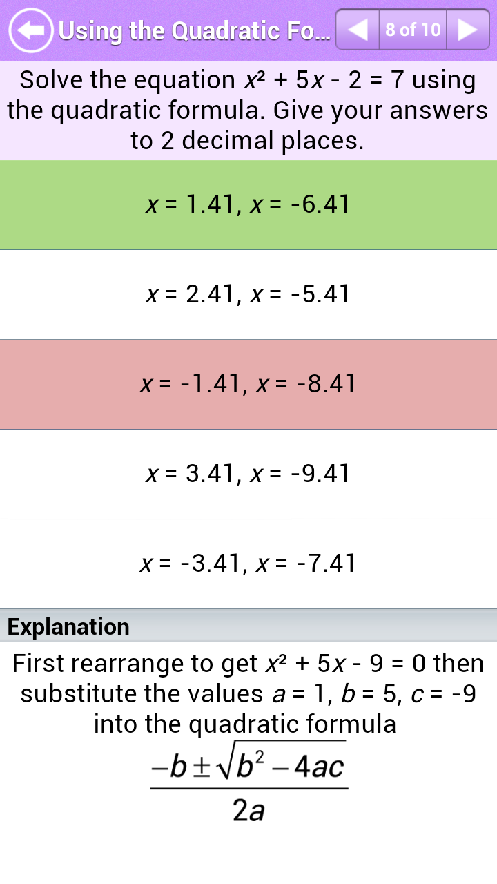 GRE Math : Algebra Review Lite - App on Amazon Appstore