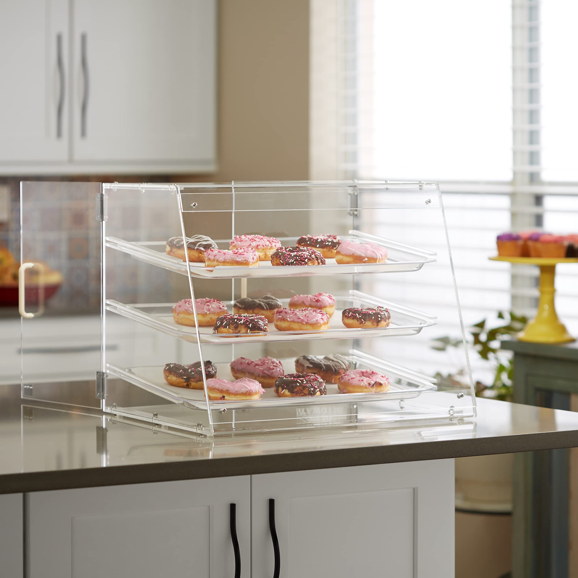 Pastry Display Case 3 Tier Acrylic Display Case | Bakery Pastry ...