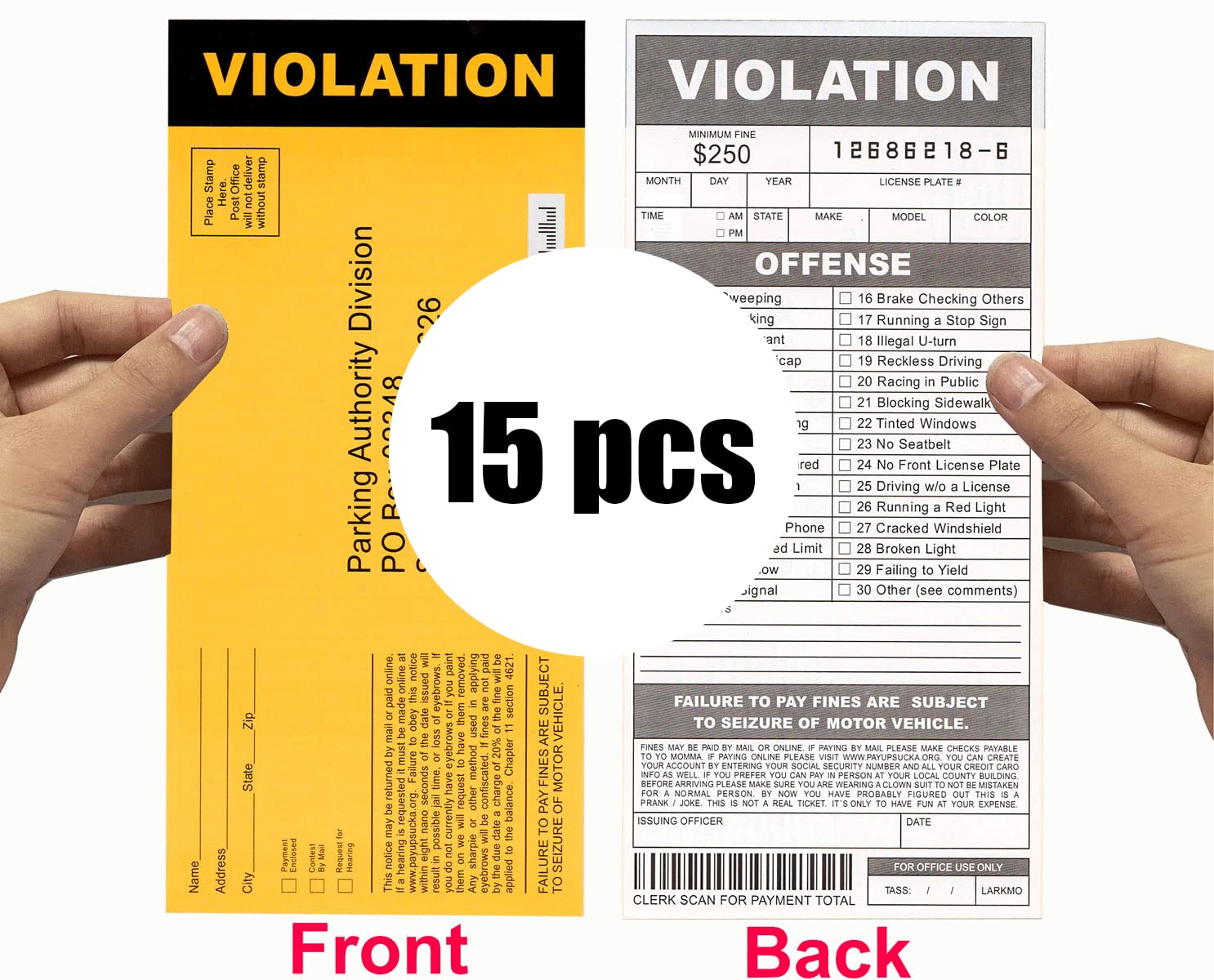 60 Pieces Prank Stickers Funny Stickers Hilarious Practical Jokes Fake ...