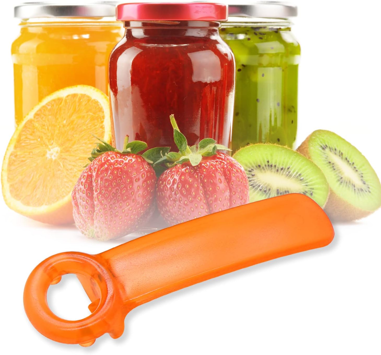 Amazon.com: 1 Pack Red Jar-key Jar Opener The Original Easy Use by ...