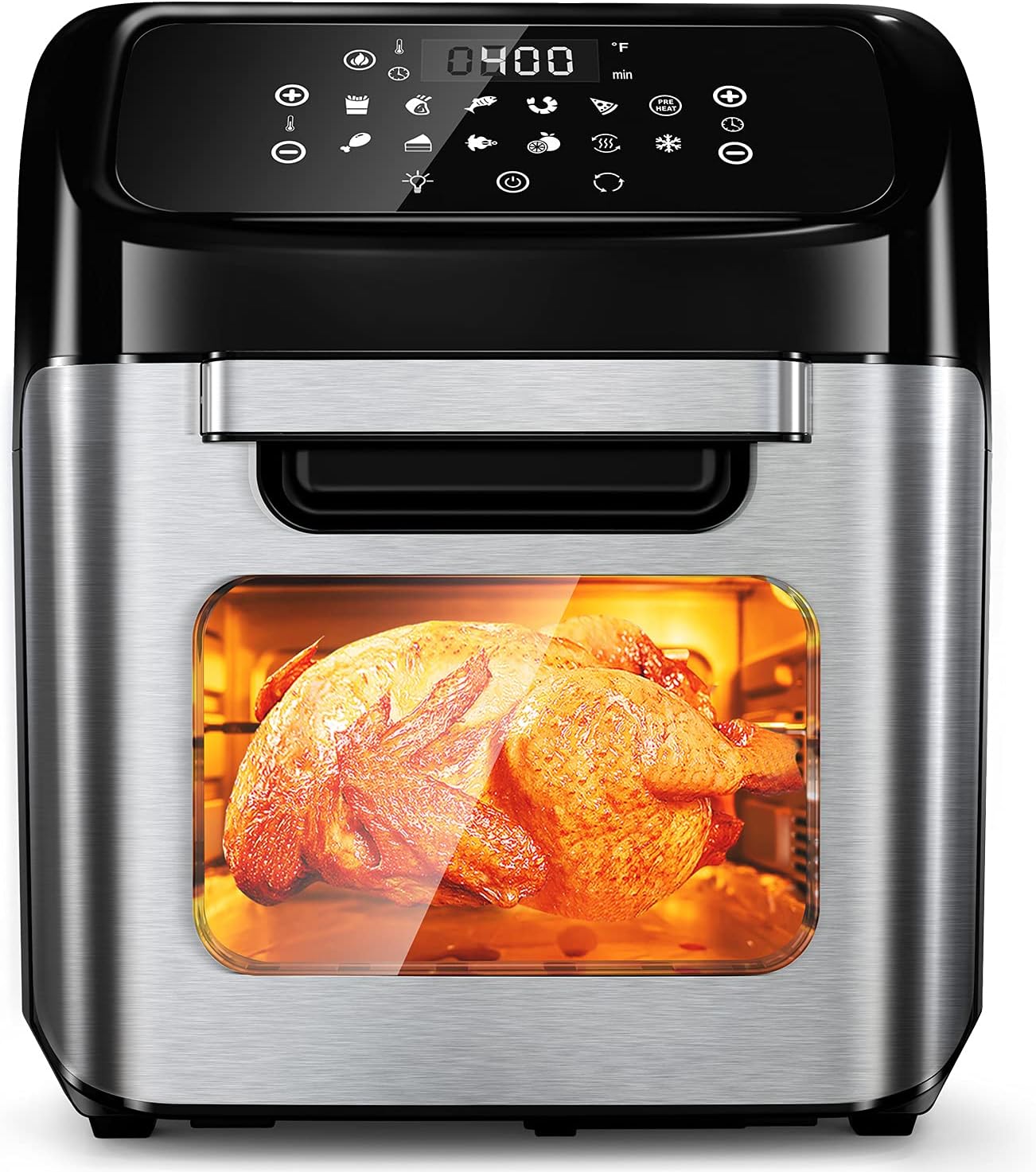 Amazon.com: Air Fryer, 12 L (12.7 qt) Air fryer Oven with Rotisserie ...