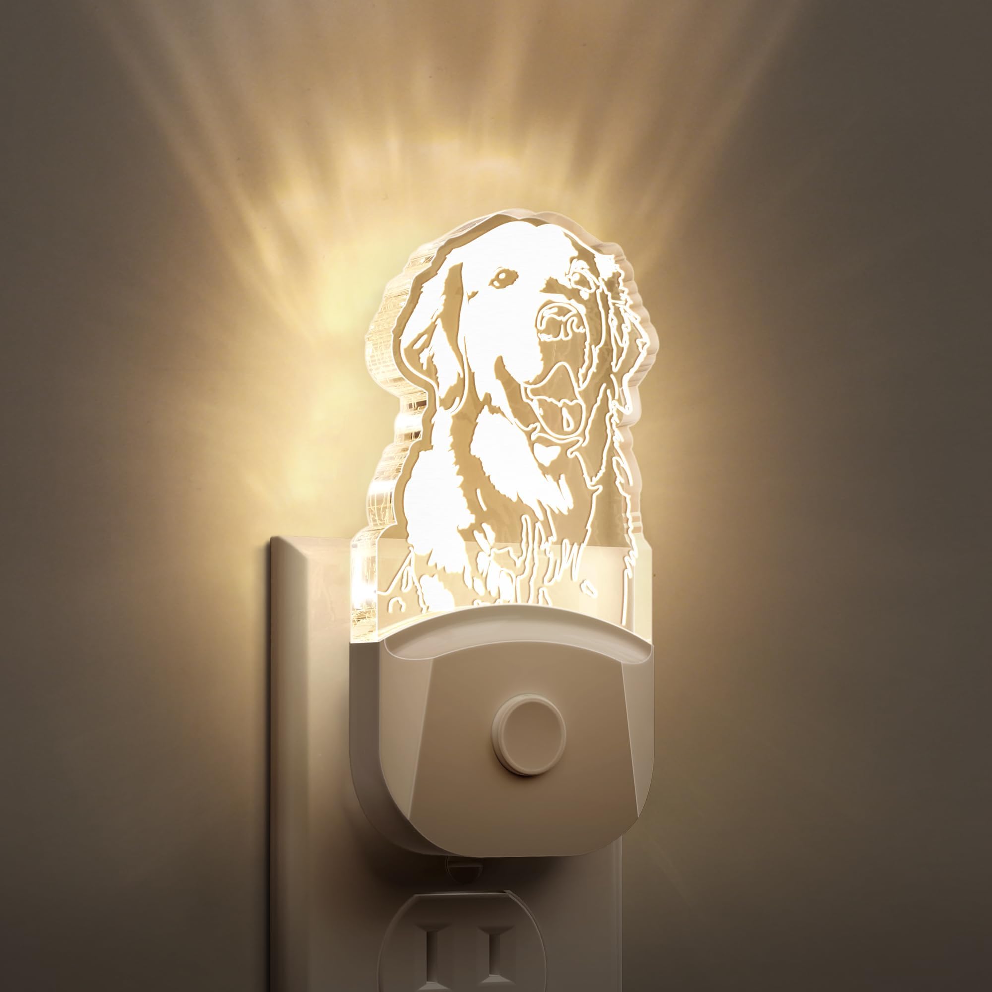 Puppy Night Light for Kids [2 Pack], 8 Color Changing Plug in Night ...