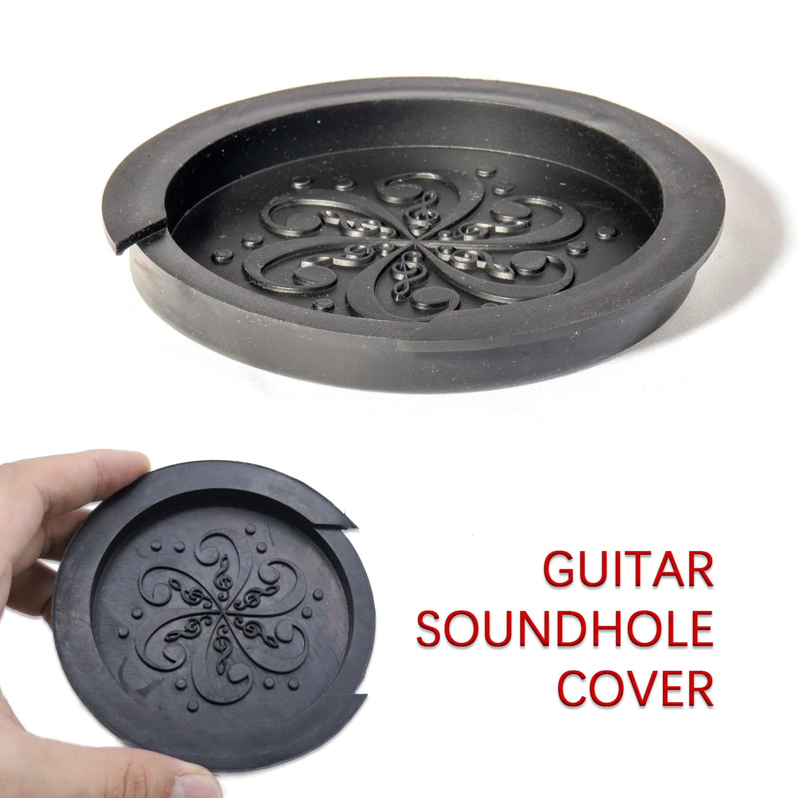 Snapklik.com : Cheerock Acoustic Guitar Mute & Soundhole Cover, 2-Pack ...
