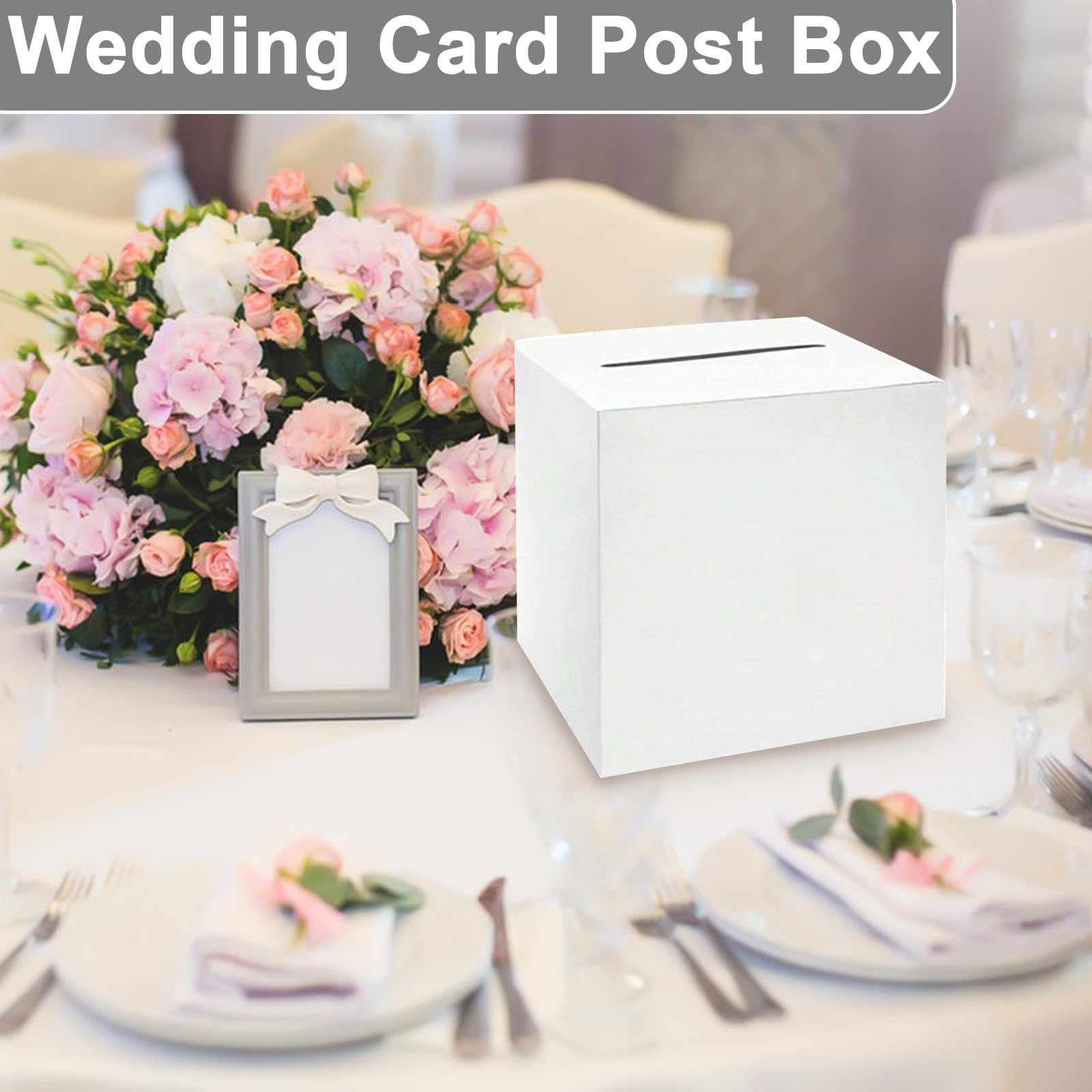 Wedding Card Box Wedding Card Post Box for Reception, Flat-Packed Art ...