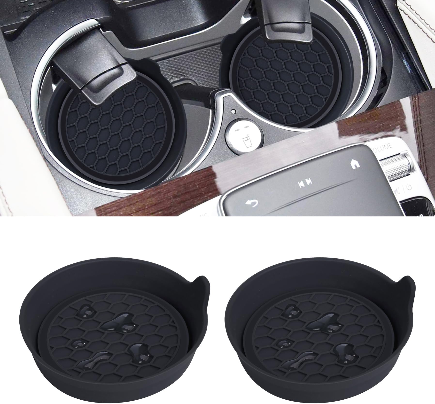 Amazon.com: Car Cup Holder Coaster, 4 Pack Universal Non-Slip Cup ...