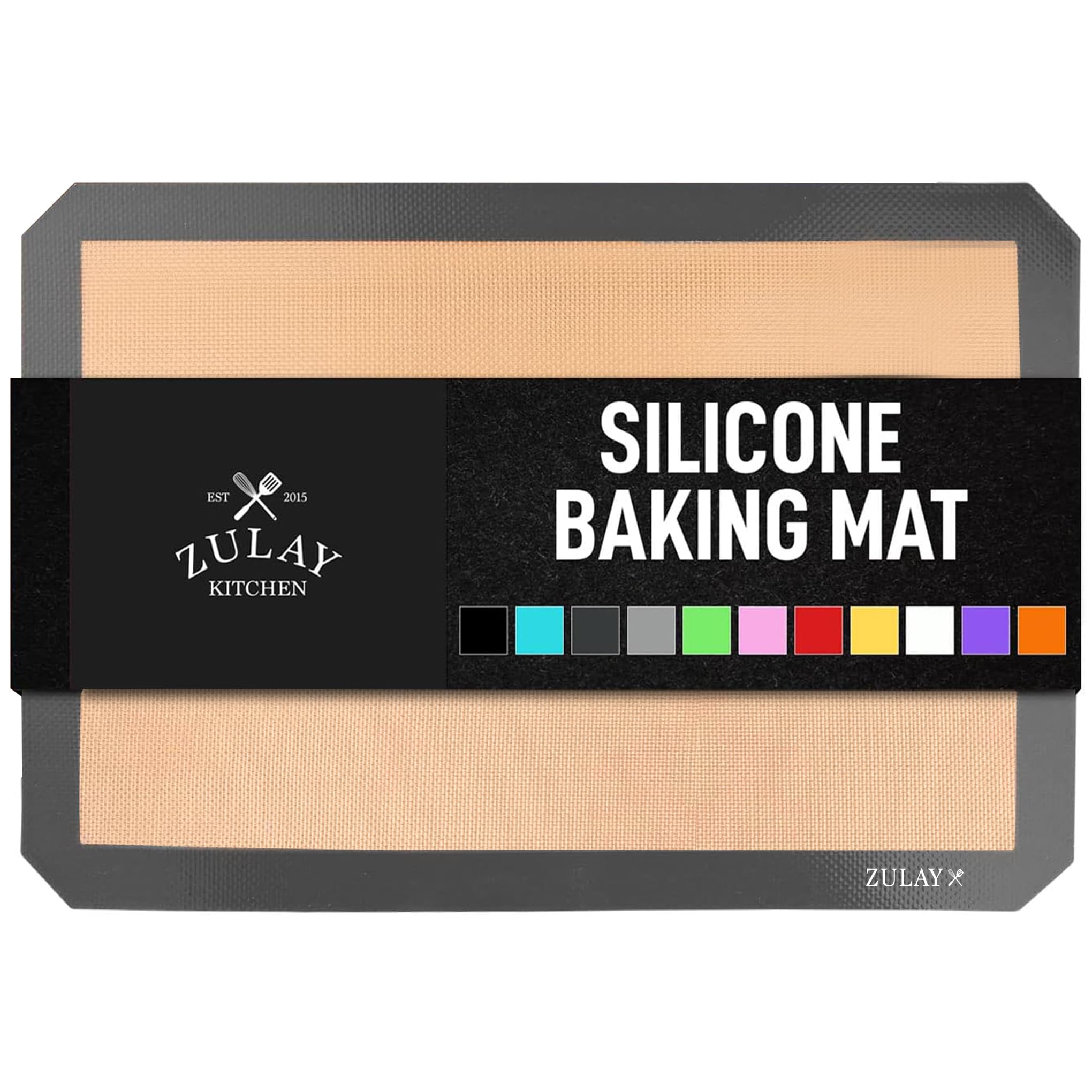 Amazon.com: Zulay Kitchen 1-Pack Silicone Baking Mat Sheet - Reusable ...