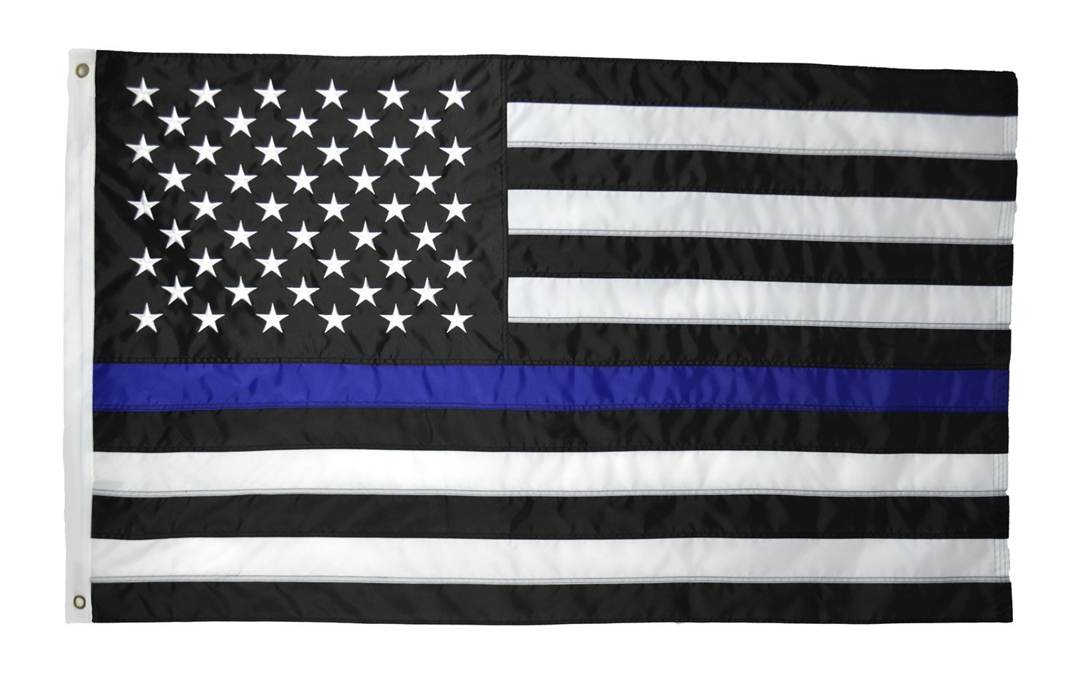 Thin Blue Line Flag 5x8 Foot With Embroidered Stars Sewn | Desertcart Kenya