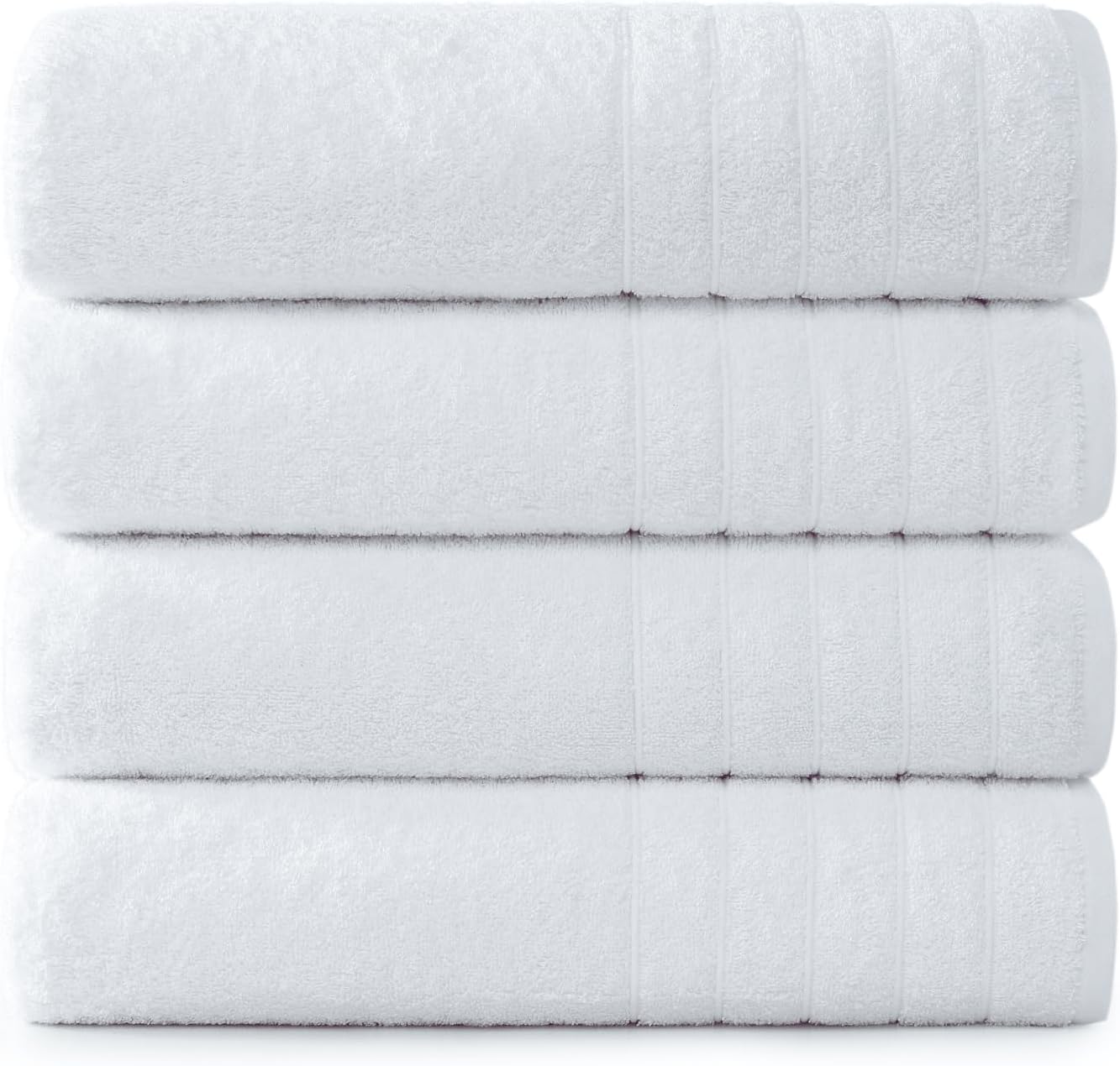 Extra Large Bath Sheets 4 Pack - 36x72 Inches, 100% Ring-Spun Cotton ...