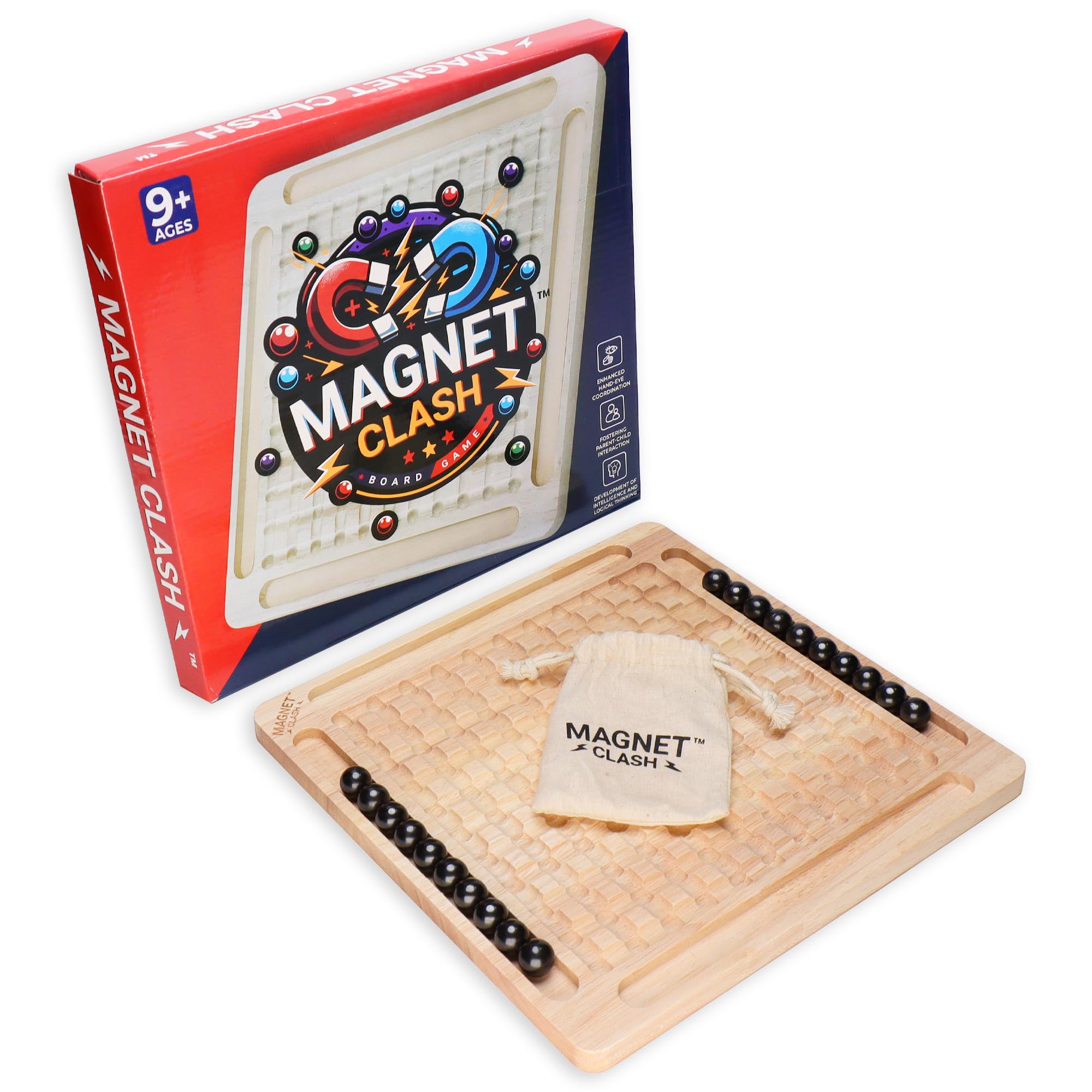 Snapklik.com : MAGNET CLASH - New 2024 Magnetic Chess Board Game Set