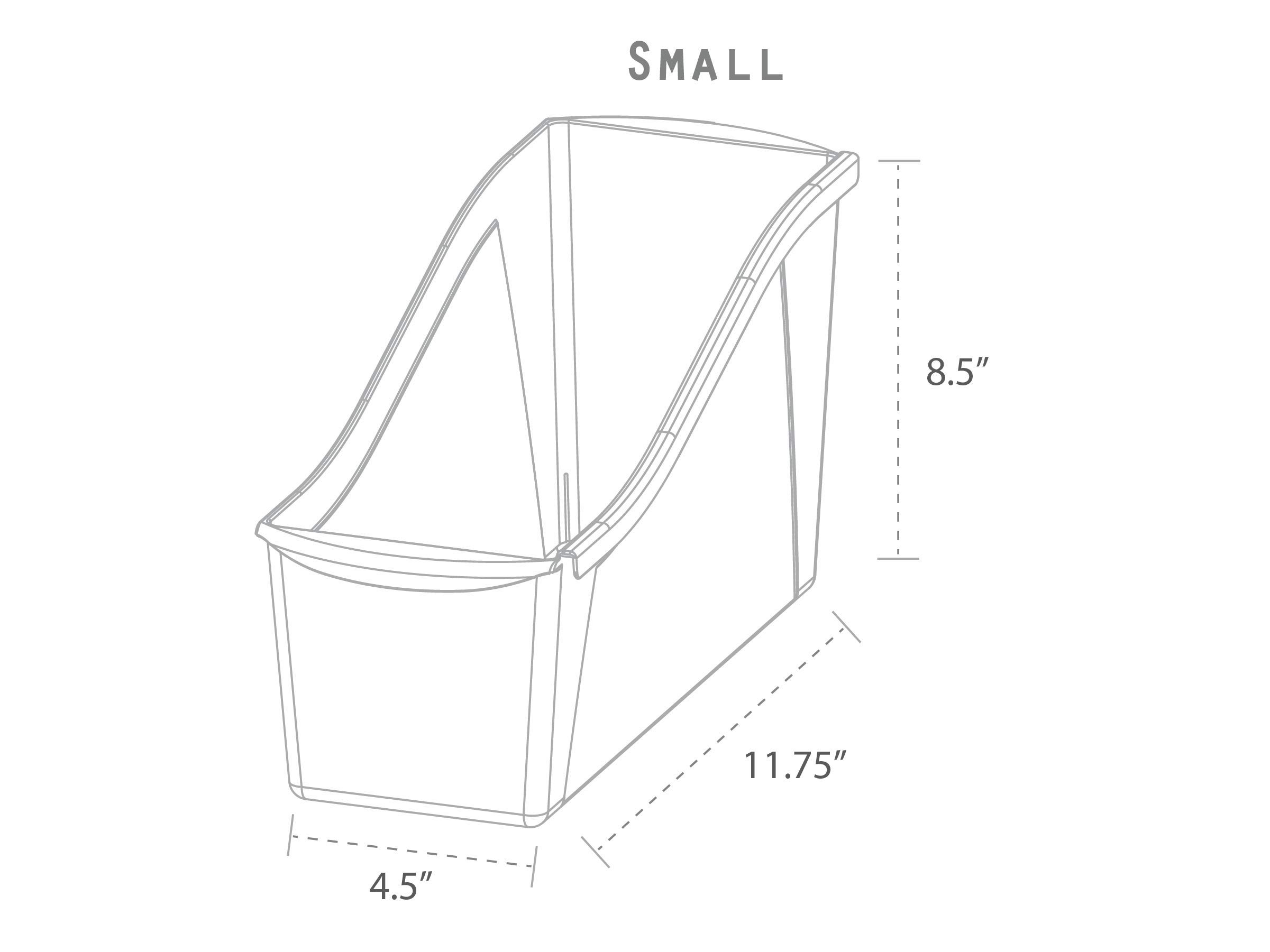 Snapklik.com : Storex Small Book Bin Interlocking Plastic Organizer For ...