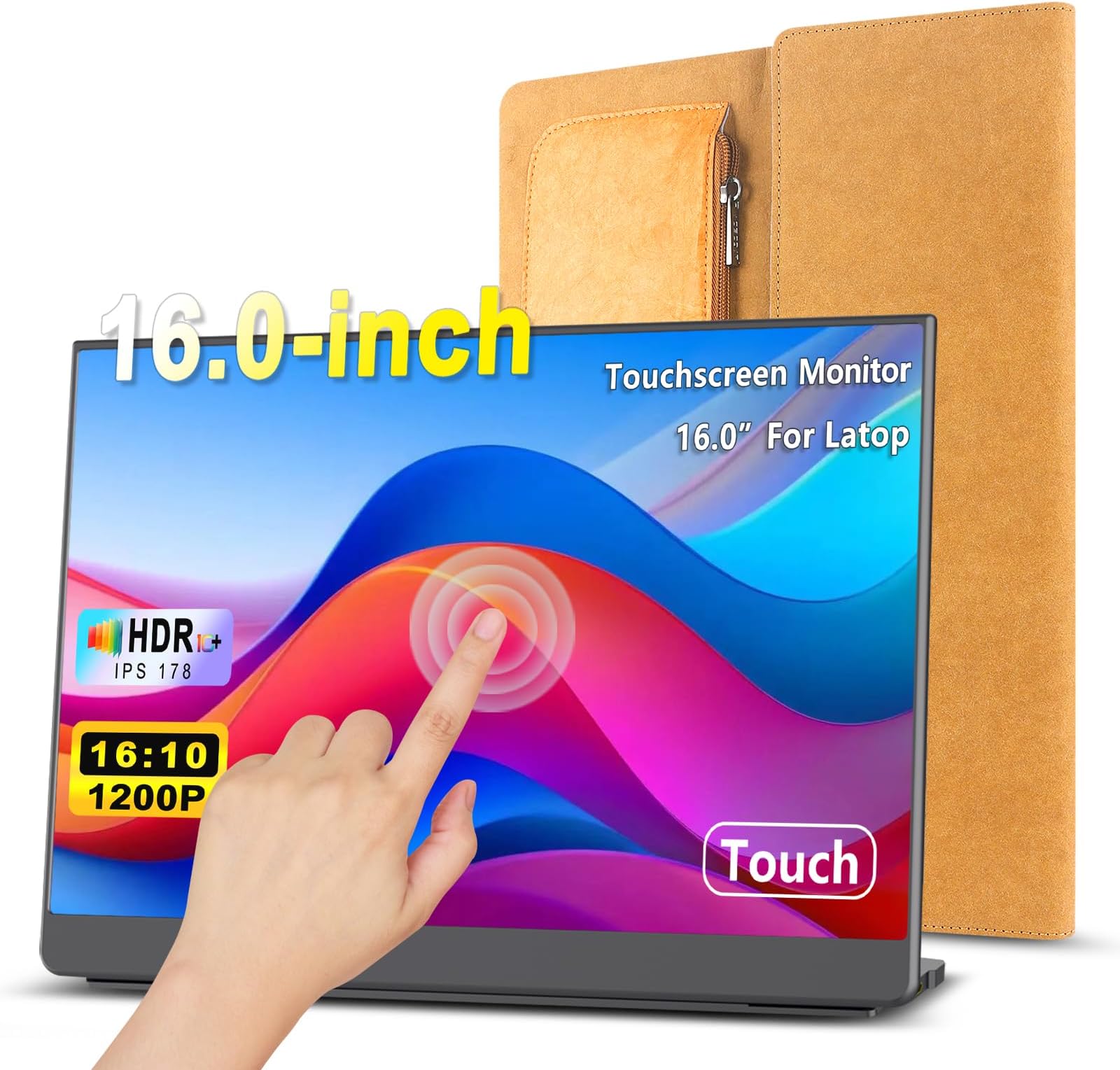 Amazon.com: Upgraded 16:10-16 Inch Touchscreen Portable Monitor For ...