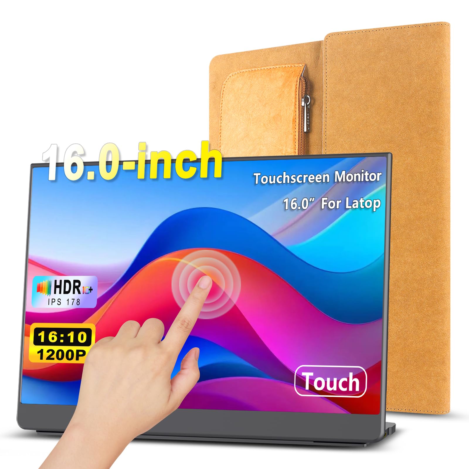 Snapklik.com : Upgraded 16:10-16 Inch Touchscreen Portable Monitor For ...