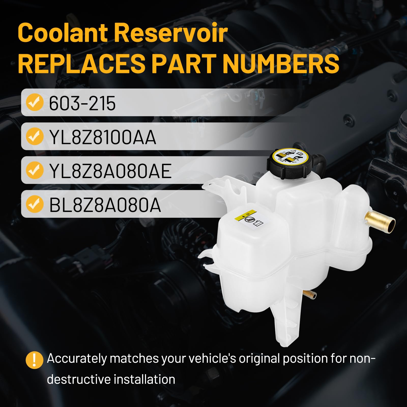 2002 Ford Escape Radiator Aftermarket Coolant Overflow Reservoir Cap
