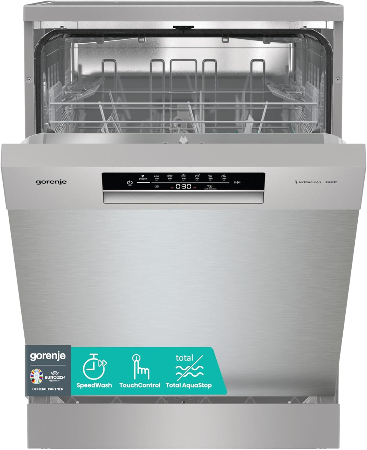 Gorenje GS642E90X Freistehender Geschirrspüler, 60 cm, 13 Maßgedecke, Total AquaStop ...