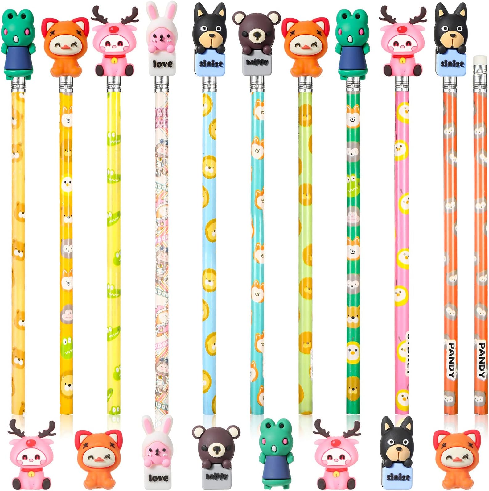 Amazon.com : Ireer 60 Pcs Scented Pencils for Kids Animal Fruit Fun ...