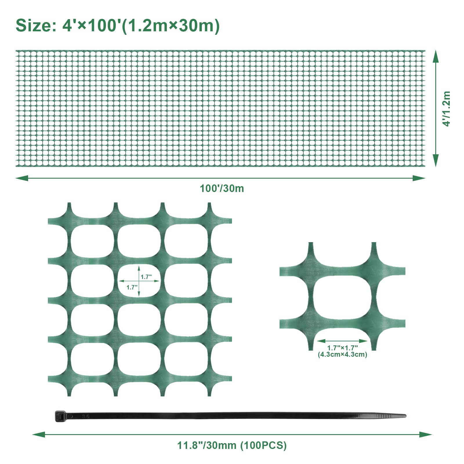 Snapklik.com : Plastic Mesh Fence, Construction Barrier Netting, Safety ...