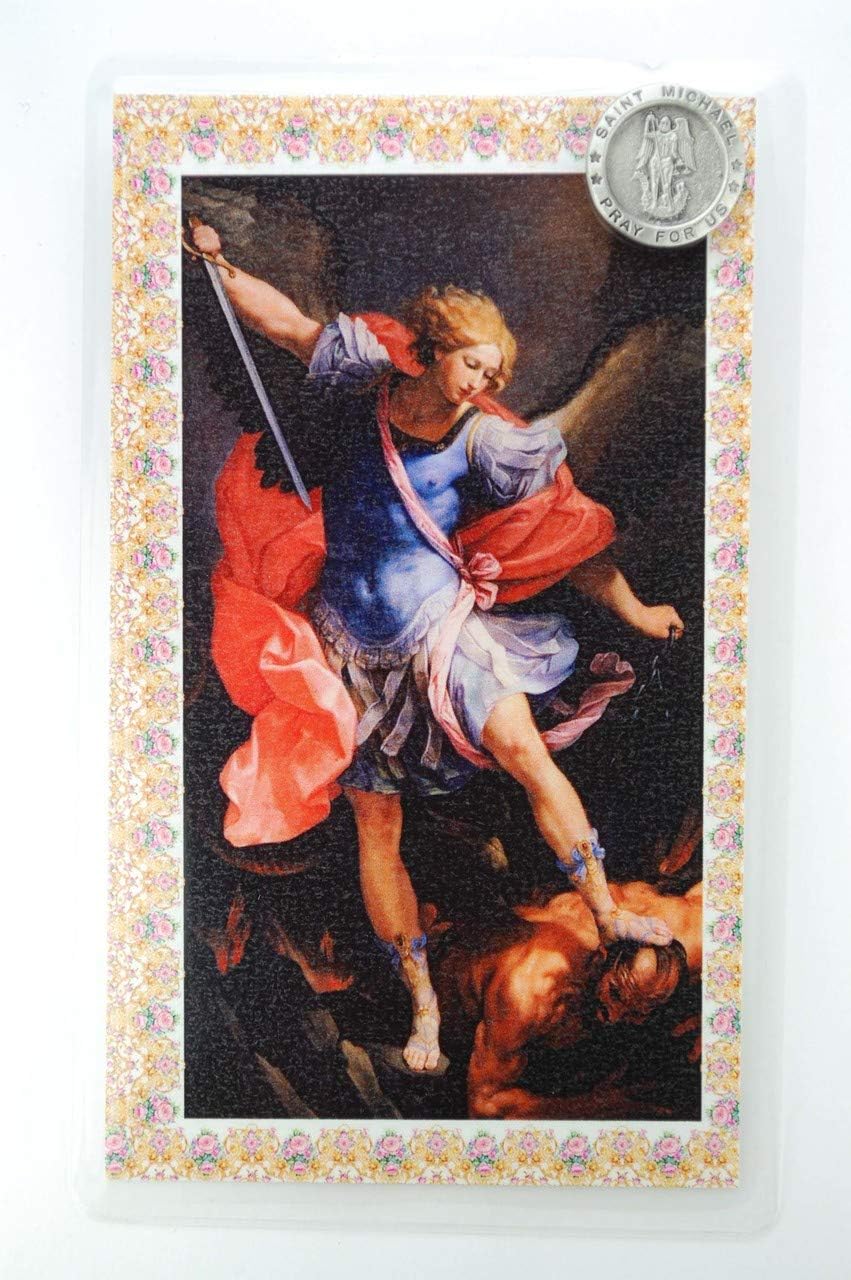 Amazon.com: St. Michael Lapel Pin and Prayer Card Set (McVan PC801MK ...