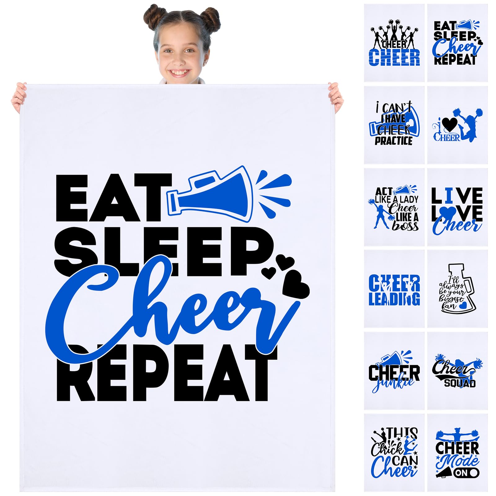 Amazon.com: VitalCozy 12 Pcs Cheer Blanket Bulk 50'' x 40'' Cheer Gifts ...