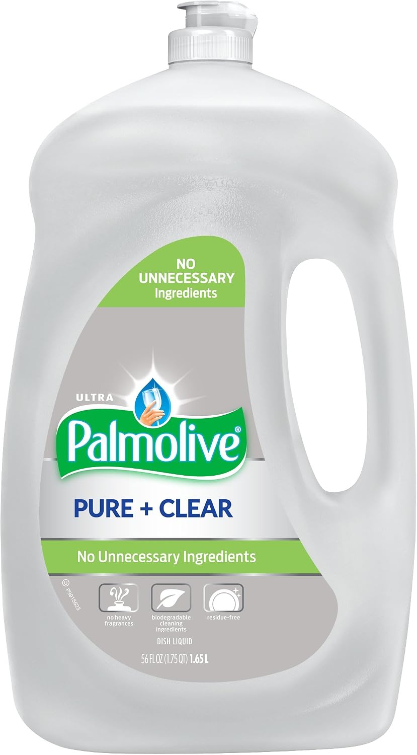 Amazon.com: Palmolive Ultra Liquid Dish Soap, Pure and Clear - 56 Fluid ...