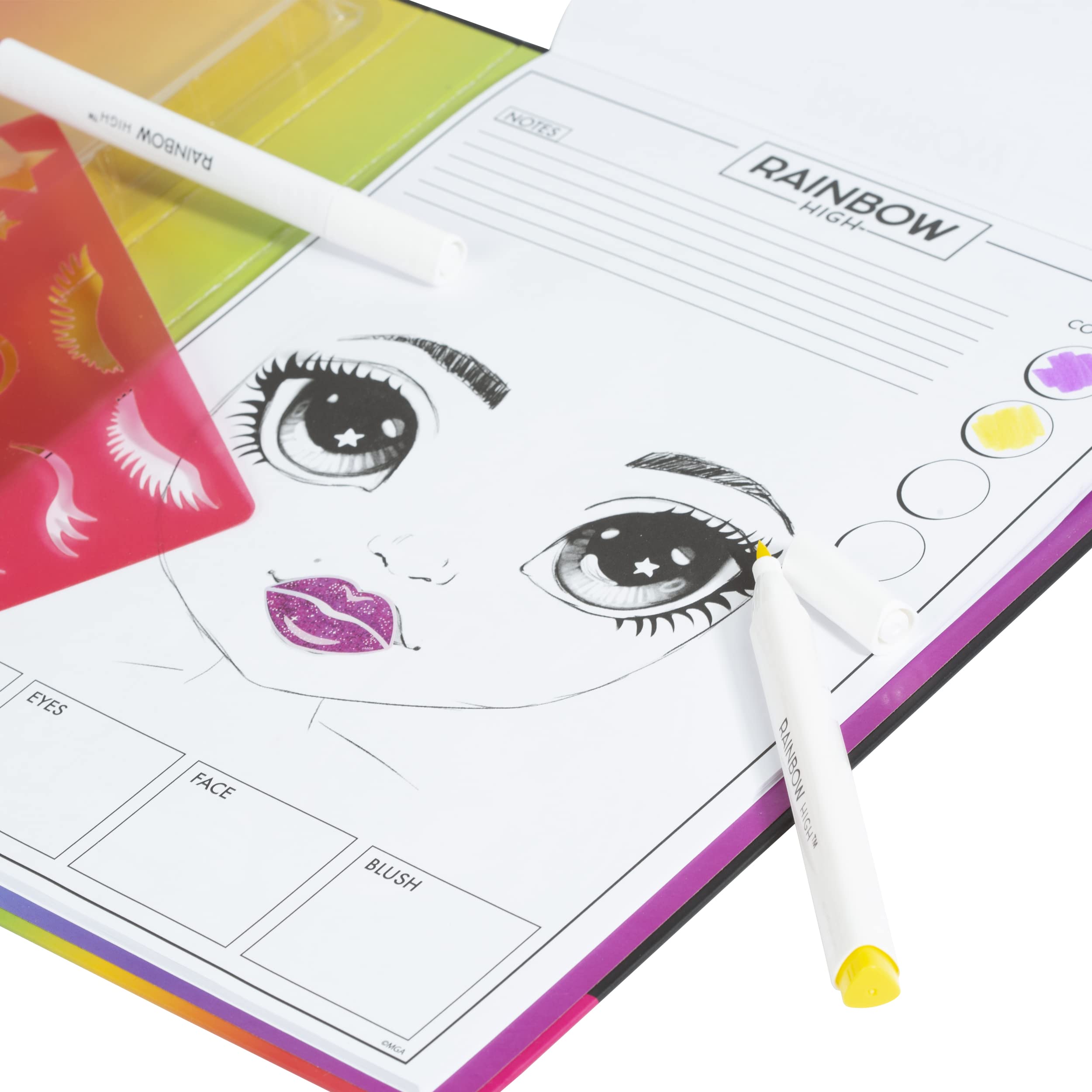 Rainbow High Makeup Artist Set – Contains Art Pad Full of The Rainbow ...